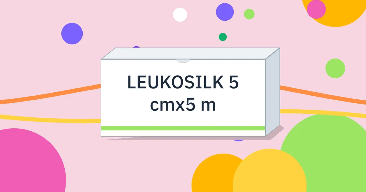 Symbolbild: Packung mit der Aufschrift LEUKOSILK 5 cmx5 m (PZN 19728276) – Verfügbarkeit und Bezug in Apotheken in Frankfurt am Main