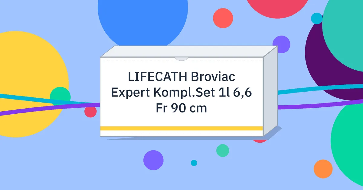Symbolbild: Packung mit der Aufschrift LIFECATH Broviac Expert Kompl.Set 1l 6,6 Fr 90 cm (PZN 16505966) – Verfügbarkeit und Bezug in Apotheken in Frankfurt am Main