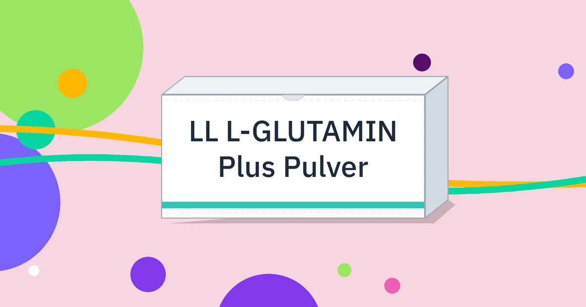 Symbolbild: Packung mit der Aufschrift LL L-GLUTAMIN Plus Pulver (PZN 20112907) – Verfügbarkeit und Bezug in Apotheken in Frankfurt am Main