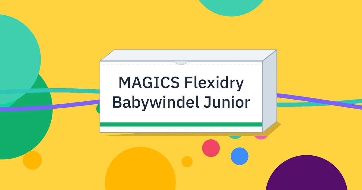 Symbolbild: Packung mit der Aufschrift MAGICS Flexidry Babywindel Junior (PZN 12486114) – Verfügbarkeit und Bezug in Apotheken in Frankfurt am Main