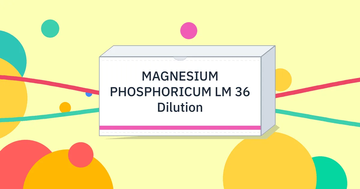 Symbolbild: Packung mit der Aufschrift MAGNESIUM PHOSPHORICUM LM 36 Dilution (PZN 12939426) – Verfügbarkeit und Bezug in Apotheken in Frankfurt am Main