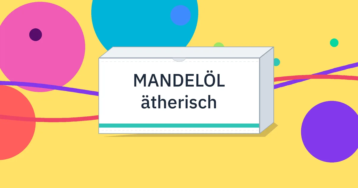 Symbolbild: Packung mit der Aufschrift MANDELÖL ätherisch (PZN 18251346) – Verfügbarkeit und Bezug in Apotheken in Frankfurt am Main