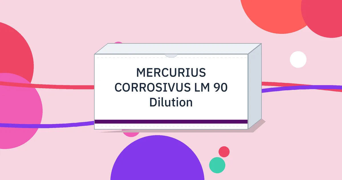 Symbolbild: Packung mit der Aufschrift MERCURIUS CORROSIVUS LM 90 Dilution (PZN 12950215) – Verfügbarkeit und Bezug in Apotheken in Frankfurt am Main