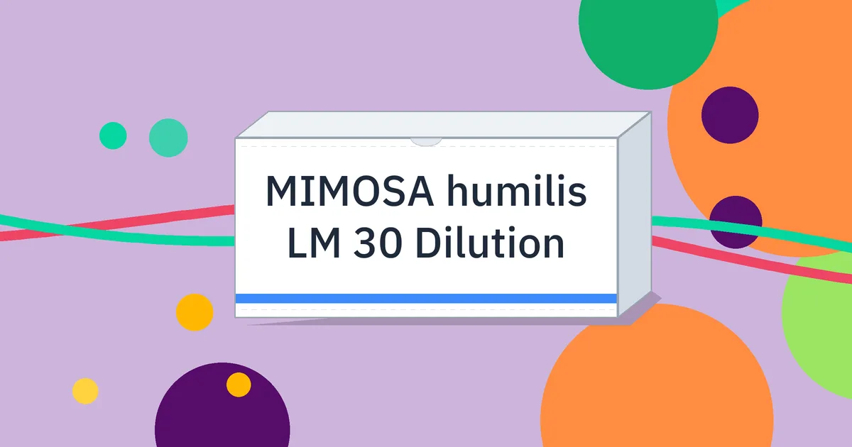 Symbolbild: Packung mit der Aufschrift MIMOSA humilis LM 30 Dilution (PZN 13608625) – Verfügbarkeit und Bezug in Apotheken in Frankfurt am Main