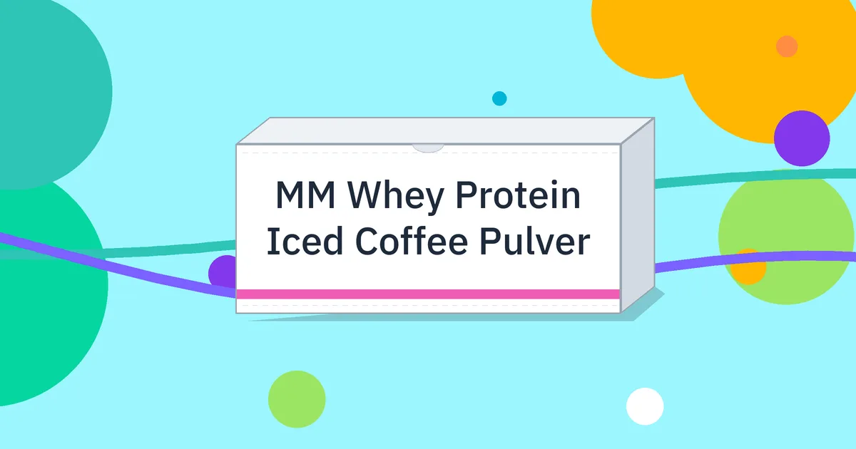 Symbolbild: Packung mit der Aufschrift MM Whey Protein Iced Coffee Pulver (PZN 17987453) – Verfügbarkeit und Bezug in Apotheken in Frankfurt am Main