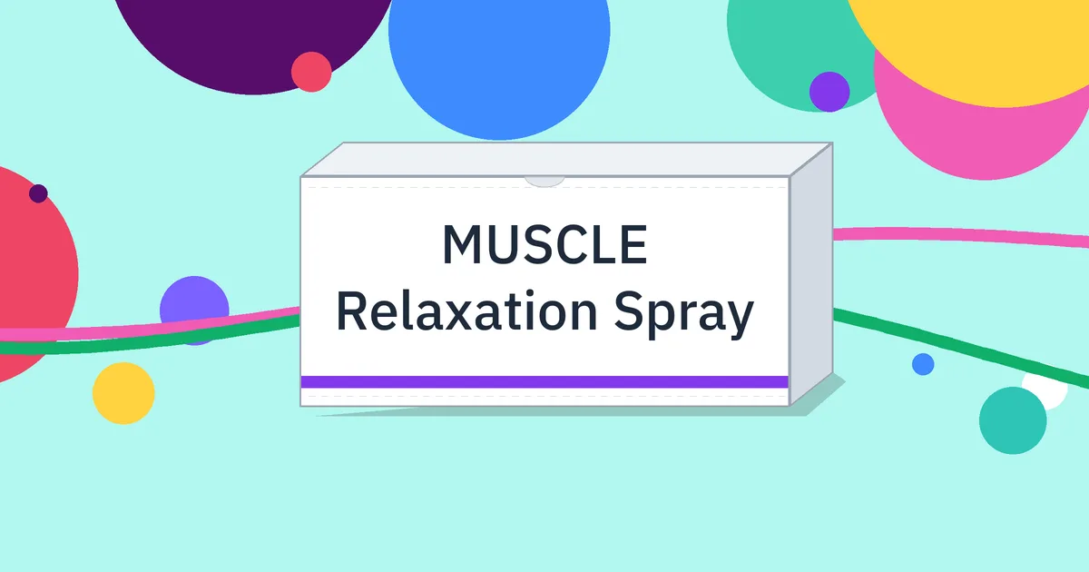 Symbolbild: Packung mit der Aufschrift MUSCLE Relaxation Spray (PZN 19104699) – Verfügbarkeit und Bezug in Apotheken in Frankfurt am Main