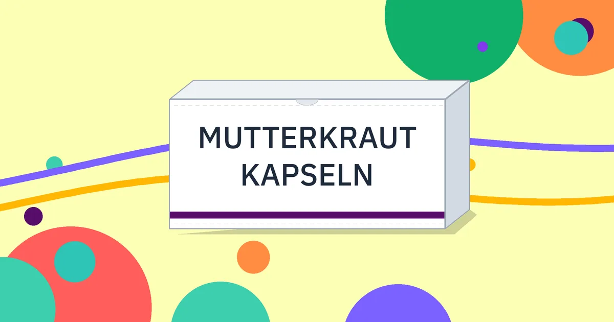 Symbolbild: Packung mit der Aufschrift MUTTERKRAUT KAPSELN (PZN 08635235) – Verfügbarkeit und Bezug in Apotheken in Frankfurt am Main