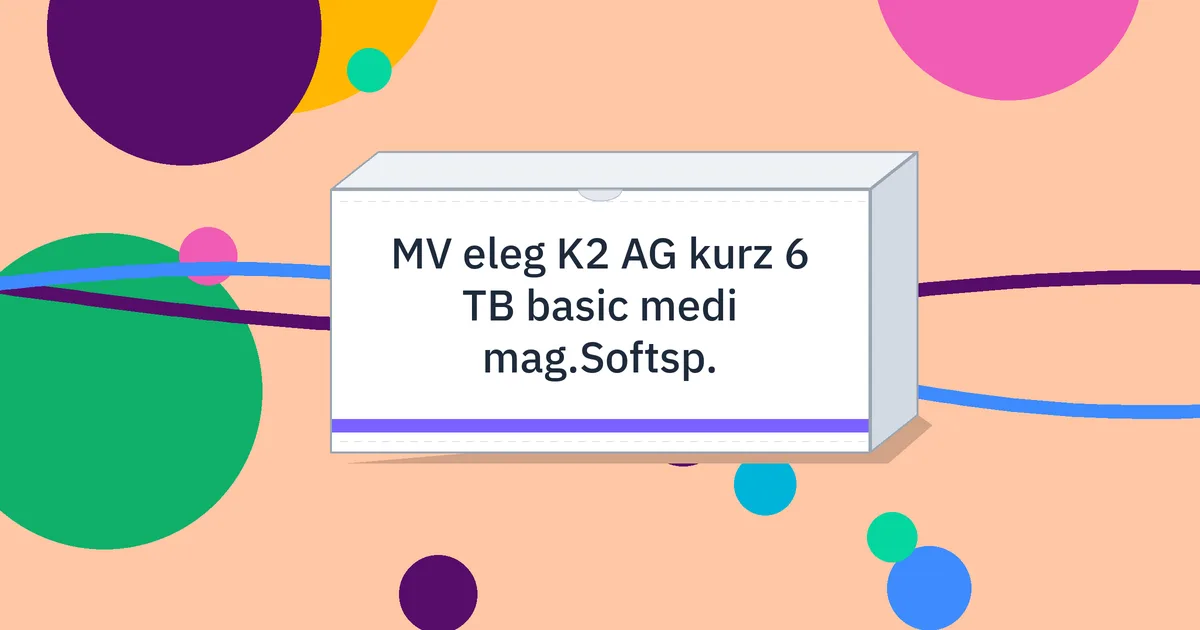 Symbolbild: Packung mit der Aufschrift MV eleg K2 AG kurz 6 TB basic medi mag.Softsp. (PZN 14639094) – Verfügbarkeit und Bezug in Apotheken in Frankfurt am Main