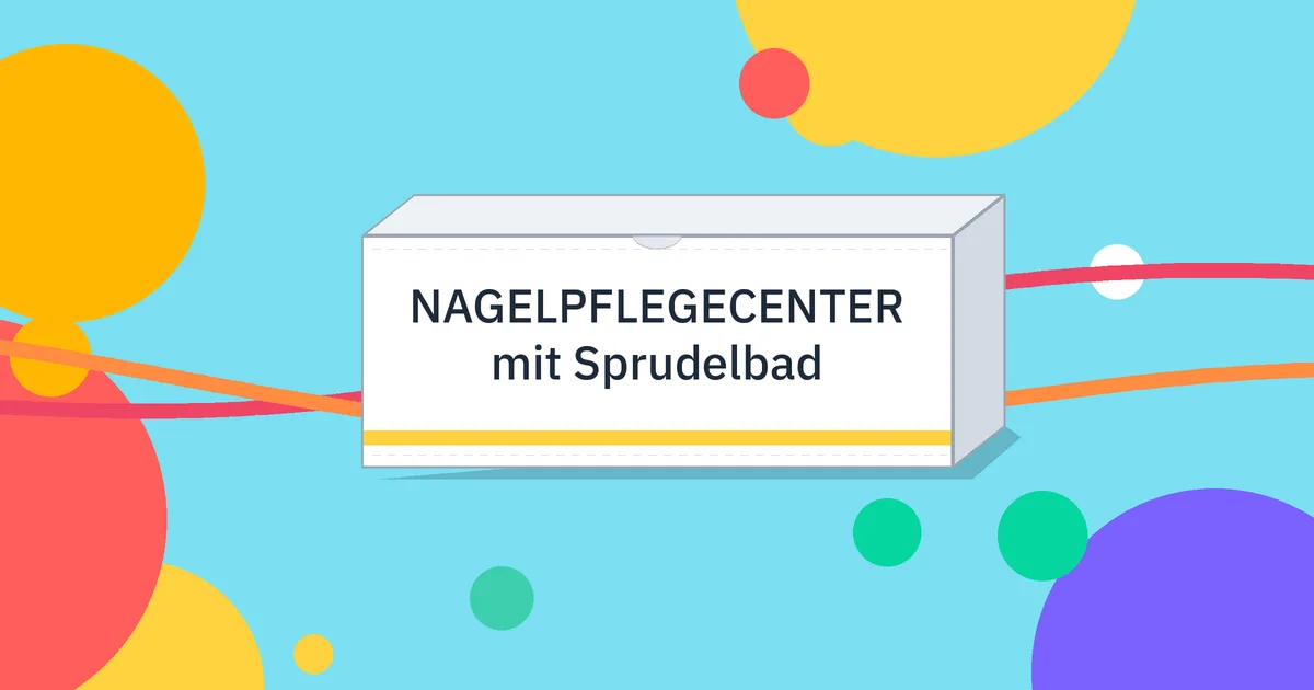 Symbolbild: Packung mit der Aufschrift NAGELPFLEGECENTER mit Sprudelbad (PZN 00493273) – Verfügbarkeit und Bezug in Apotheken in Frankfurt am Main