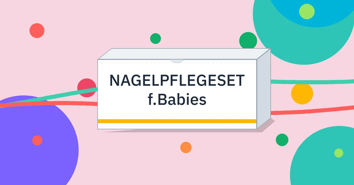 Symbolbild: Packung mit der Aufschrift NAGELPFLEGESET f.Babies (PZN 00690909) – Verfügbarkeit und Bezug in Apotheken in Frankfurt am Main
