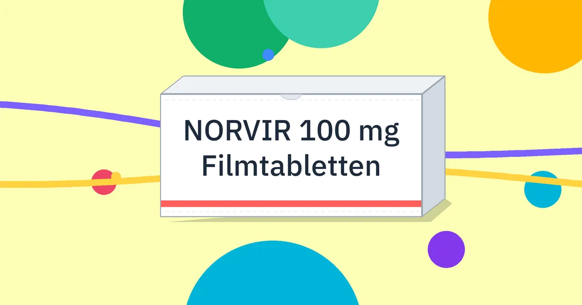 Symbolbild: Packung mit der Aufschrift NORVIR 100 mg Filmtabletten (PZN 09895317) – Verfügbarkeit und Bezug in Apotheken in Frankfurt am Main