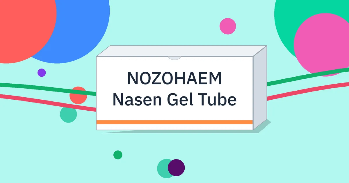 Symbolbild: Packung mit der Aufschrift NOZOHAEM Nasen Gel Tube (PZN 13969180) – Verfügbarkeit und Bezug in Apotheken in Frankfurt am Main