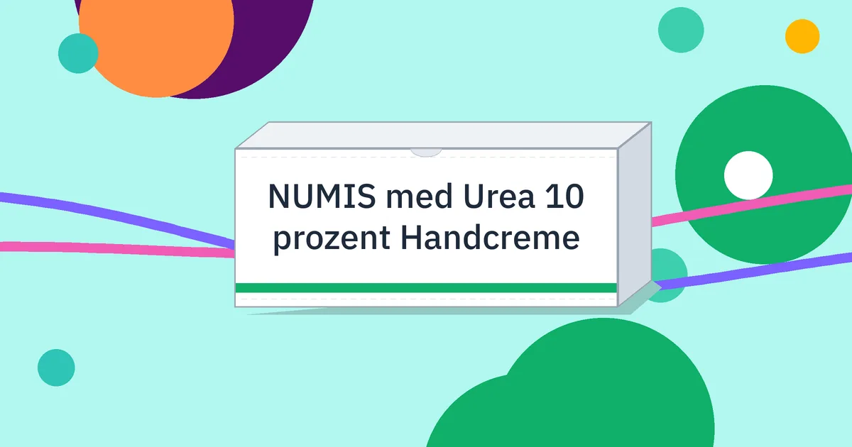 Symbolbild: Packung mit der Aufschrift NUMIS med Urea 10 prozent Handcreme (PZN 16614968) – Verfügbarkeit und Bezug in Apotheken in Frankfurt am Main