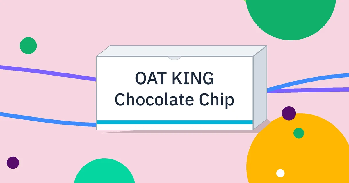 Symbolbild: Packung mit der Aufschrift OAT KING Chocolate Chip (PZN 09522183) – Verfügbarkeit und Bezug in Apotheken in Frankfurt am Main