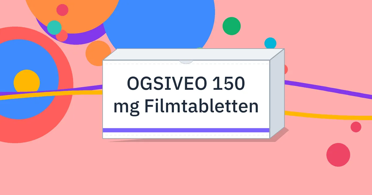 Symbolbild: Packung mit der Aufschrift OGSIVEO 150 mg Filmtabletten (PZN 19759822) – Verfügbarkeit und Bezug in Apotheken in Frankfurt am Main