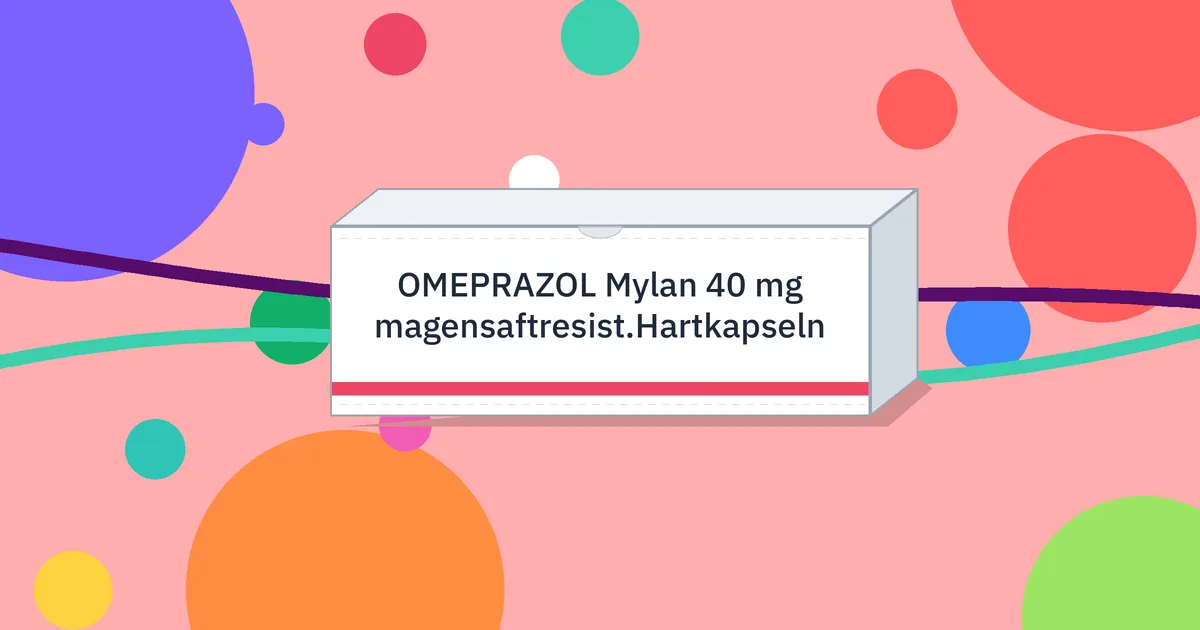 Symbolbild: Packung mit der Aufschrift OMEPRAZOL Mylan 40 mg magensaftresist.Hartkapseln (PZN 11012472) – Verfügbarkeit und Bezug in Apotheken in Frankfurt am Main
