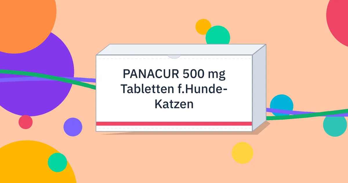 Symbolbild: Packung mit der Aufschrift PANACUR 500 mg Tabletten f.Hunde-Katzen (PZN 08925157) – Verfügbarkeit und Bezug in Apotheken in Frankfurt am Main