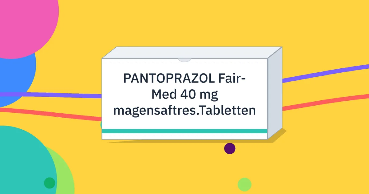 Symbolbild: Packung mit der Aufschrift PANTOPRAZOL Fair-Med 40 mg magensaftres.Tabletten (PZN 15243211) – Verfügbarkeit und Bezug in Apotheken in Frankfurt am Main