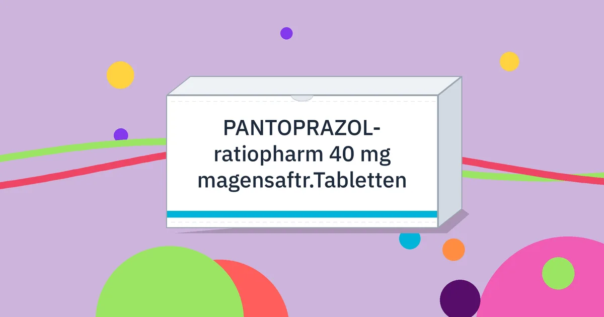 Symbolbild: Packung mit der Aufschrift PANTOPRAZOL-ratiopharm 40 mg magensaftr.Tabletten (PZN 01175291) – Verfügbarkeit und Bezug in Apotheken in Frankfurt am Main