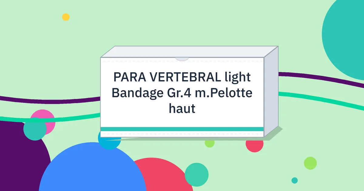 Symbolbild: Packung mit der Aufschrift PARA VERTEBRAL light Bandage Gr.4 m.Pelotte haut (PZN 10003844) – Verfügbarkeit und Bezug in Apotheken in Frankfurt am Main