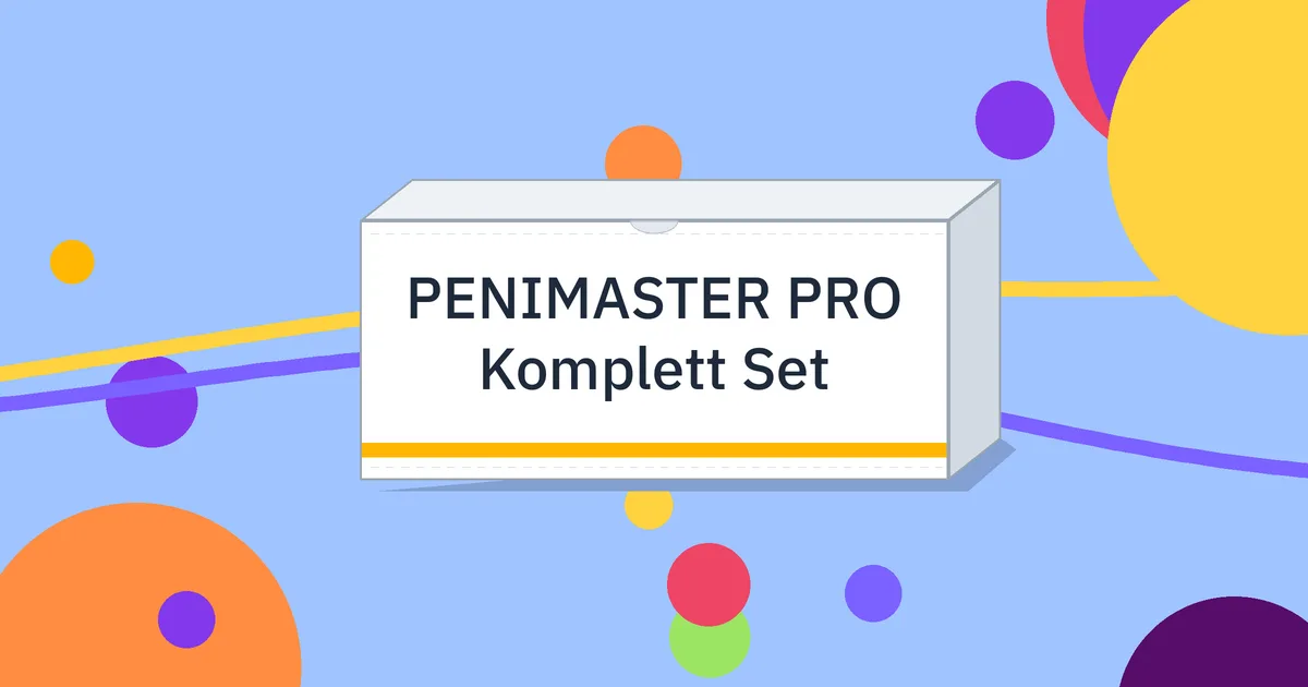 Symbolbild: Packung mit der Aufschrift PENIMASTER PRO Komplett Set (PZN 09380317) – Verfügbarkeit und Bezug in Apotheken in Frankfurt am Main