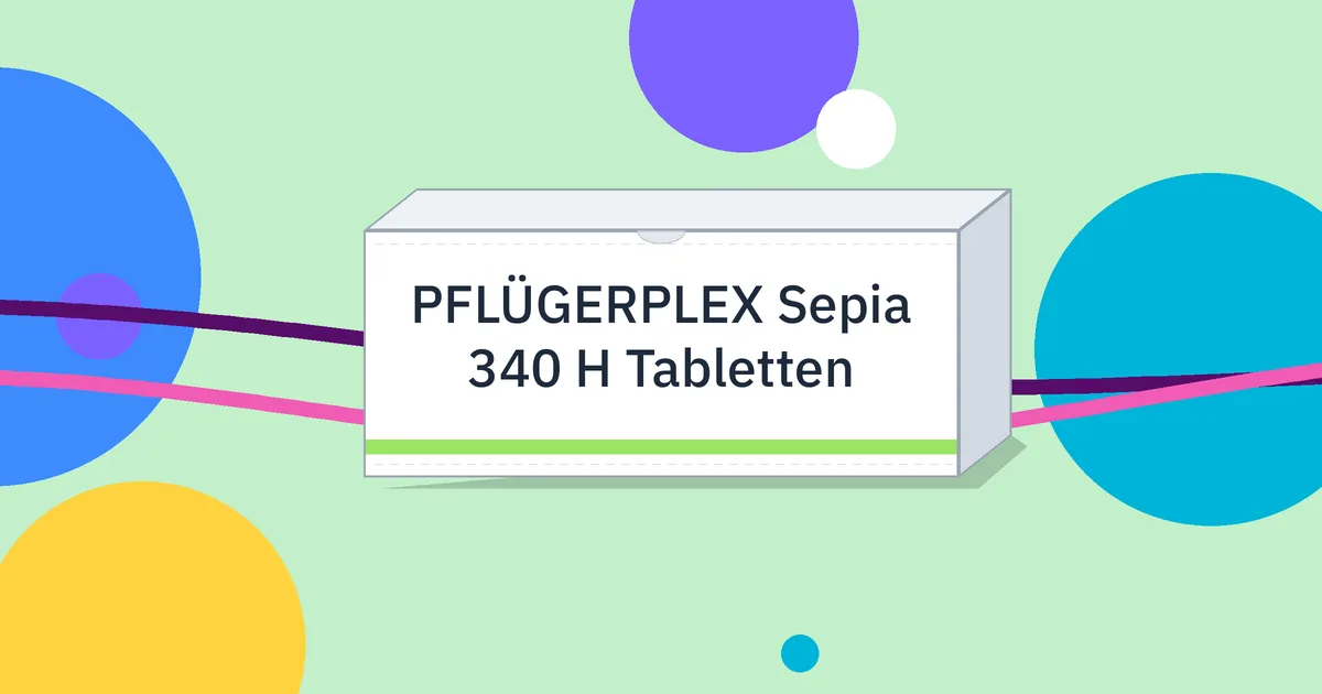 Symbolbild: Packung mit der Aufschrift PFLÜGERPLEX Sepia 340 H Tabletten (PZN 01077163) – Verfügbarkeit und Bezug in Apotheken in Frankfurt am Main