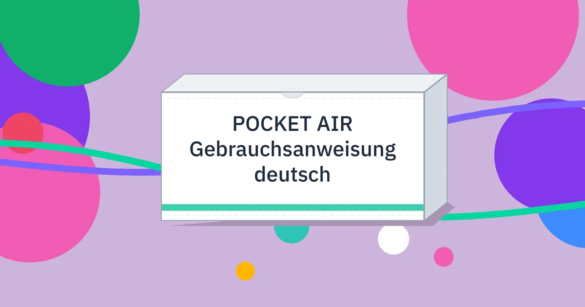 Symbolbild: Packung mit der Aufschrift POCKET AIR Gebrauchsanweisung deutsch (PZN 16880196) – Verfügbarkeit und Bezug in Apotheken in Frankfurt am Main