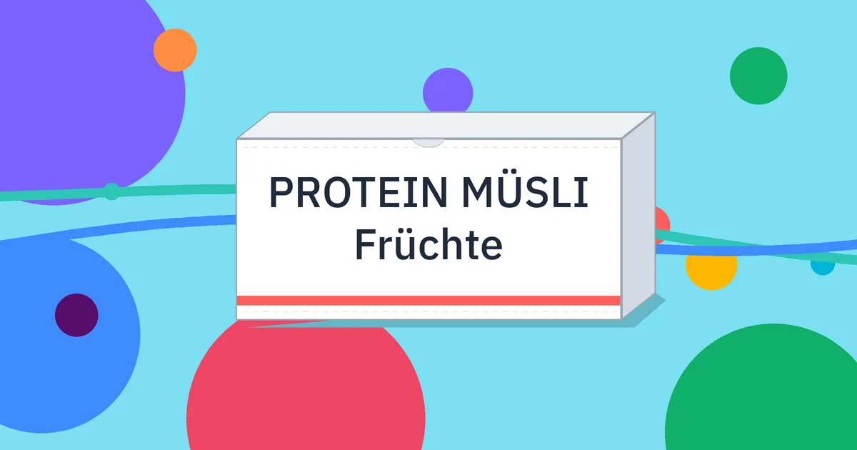Symbolbild: Packung mit der Aufschrift PROTEIN MÜSLI Früchte (PZN 10712428) – Verfügbarkeit und Bezug in Apotheken in Frankfurt am Main