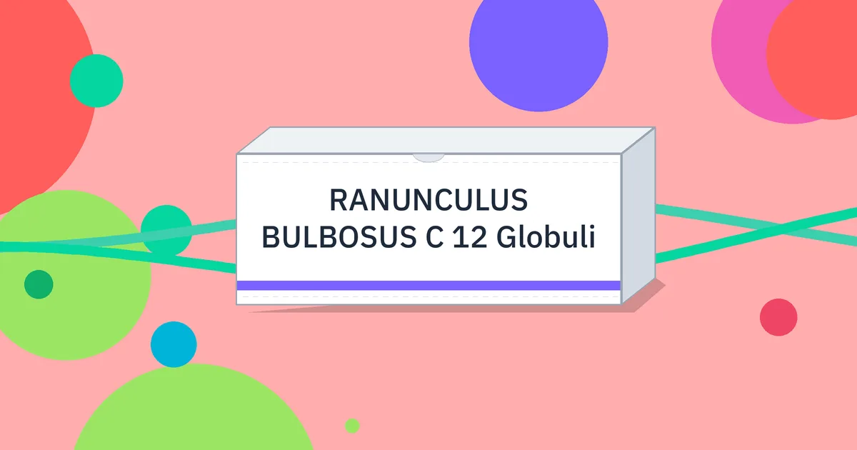 Symbolbild: Packung mit der Aufschrift RANUNCULUS BULBOSUS C 12 Globuli (PZN 16696498) – Verfügbarkeit und Bezug in Apotheken in Frankfurt am Main
