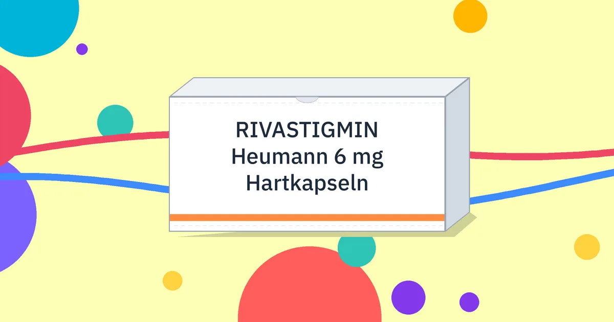 Symbolbild: Packung mit der Aufschrift RIVASTIGMIN Heumann 6 mg Hartkapseln (PZN 12350337) – Verfügbarkeit und Bezug in Apotheken in Frankfurt am Main