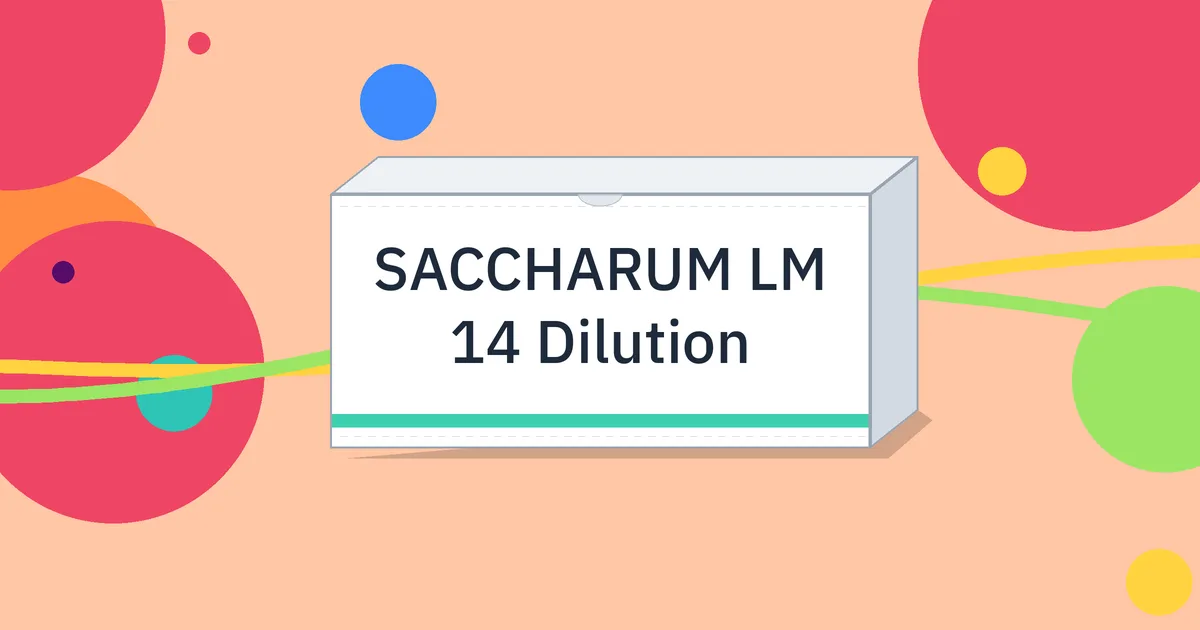 Symbolbild: Packung mit der Aufschrift SACCHARUM LM 14 Dilution (PZN 13176284) – Verfügbarkeit und Bezug in Apotheken in Frankfurt am Main