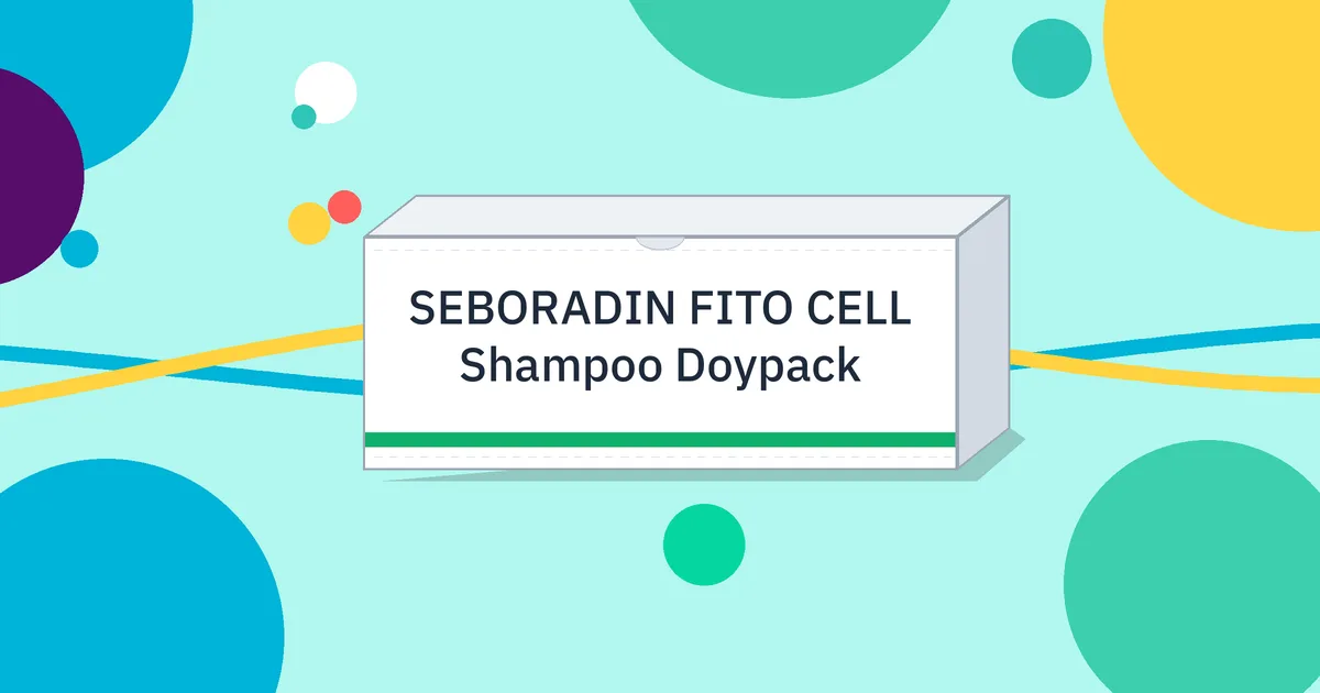 Symbolbild: Packung mit der Aufschrift SEBORADIN FITO CELL Shampoo Doypack (PZN 18402302) – Verfügbarkeit und Bezug in Apotheken in Frankfurt am Main
