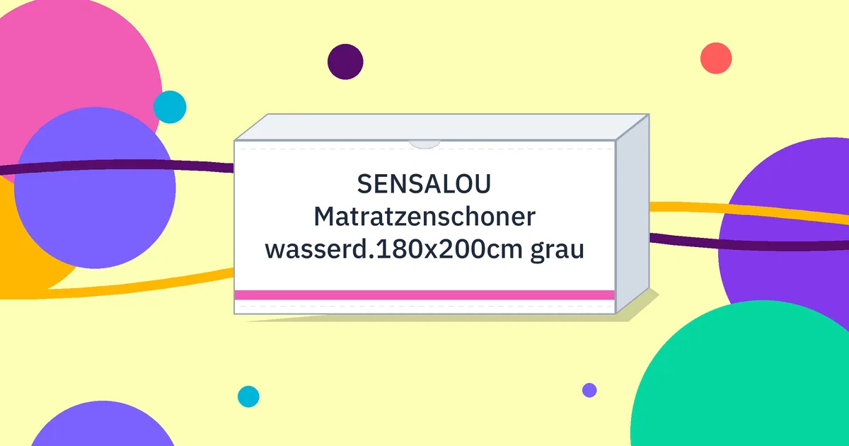 Symbolbild: Packung mit der Aufschrift SENSALOU Matratzenschoner wasserd.180x200cm grau (PZN 20739641) – Verfügbarkeit und Bezug in Apotheken in Frankfurt am Main