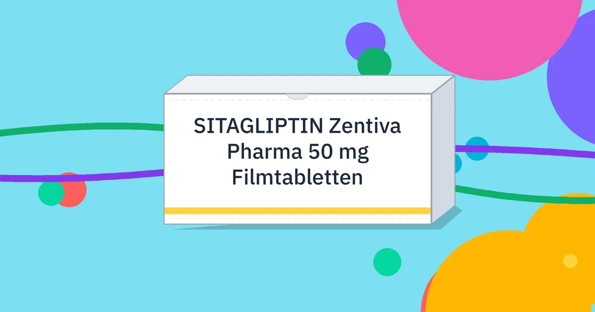 Symbolbild: Packung mit der Aufschrift SITAGLIPTIN Zentiva Pharma 50 mg Filmtabletten (PZN 18841332) – Verfügbarkeit und Bezug in Apotheken in Frankfurt am Main