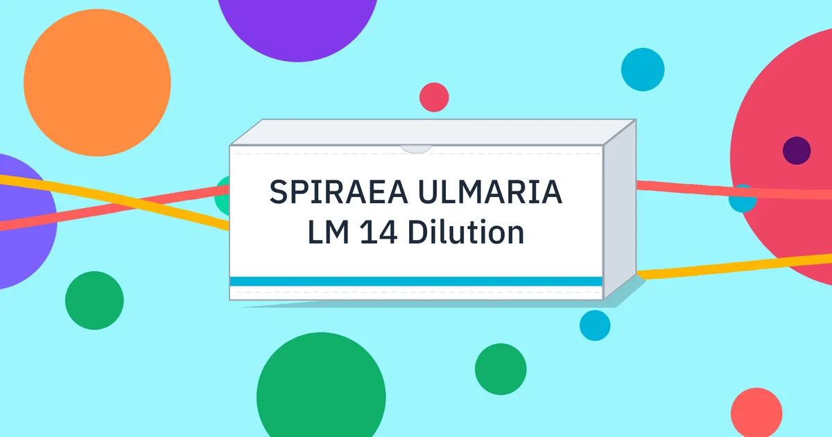 Symbolbild: Packung mit der Aufschrift SPIRAEA ULMARIA LM 14 Dilution (PZN 13196074) – Verfügbarkeit und Bezug in Apotheken in Frankfurt am Main