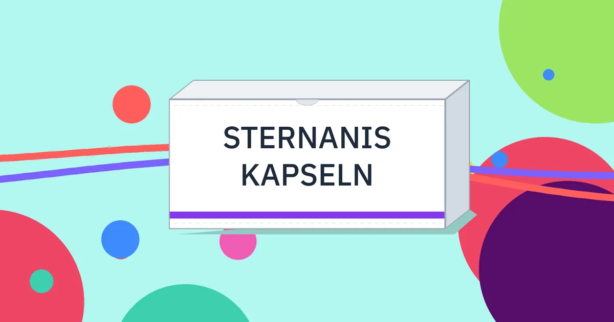 Symbolbild: Packung mit der Aufschrift STERNANIS KAPSELN (PZN 07283863) – Verfügbarkeit und Bezug in Apotheken in Frankfurt am Main