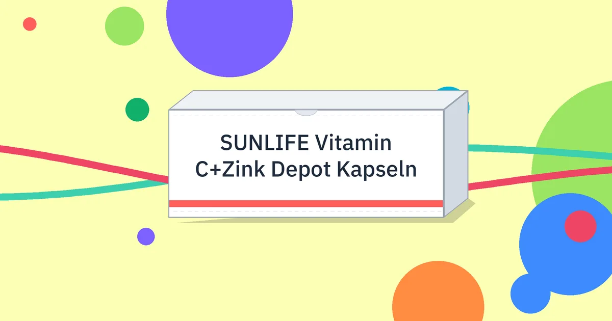 Symbolbild: Packung mit der Aufschrift SUNLIFE Vitamin C+Zink Depot Kapseln (PZN 10269677) – Verfügbarkeit und Bezug in Apotheken in Frankfurt am Main