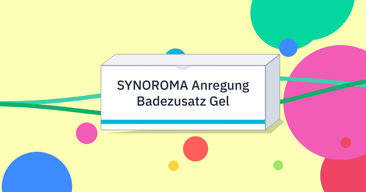 Symbolbild: Packung mit der Aufschrift SYNOROMA Anregung Badezusatz Gel (PZN 00326109) – Verfügbarkeit und Bezug in Apotheken in Frankfurt am Main
