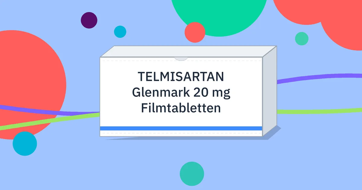 Symbolbild: Packung mit der Aufschrift TELMISARTAN Glenmark 20 mg Filmtabletten (PZN 11047625) – Verfügbarkeit und Bezug in Apotheken in Frankfurt am Main