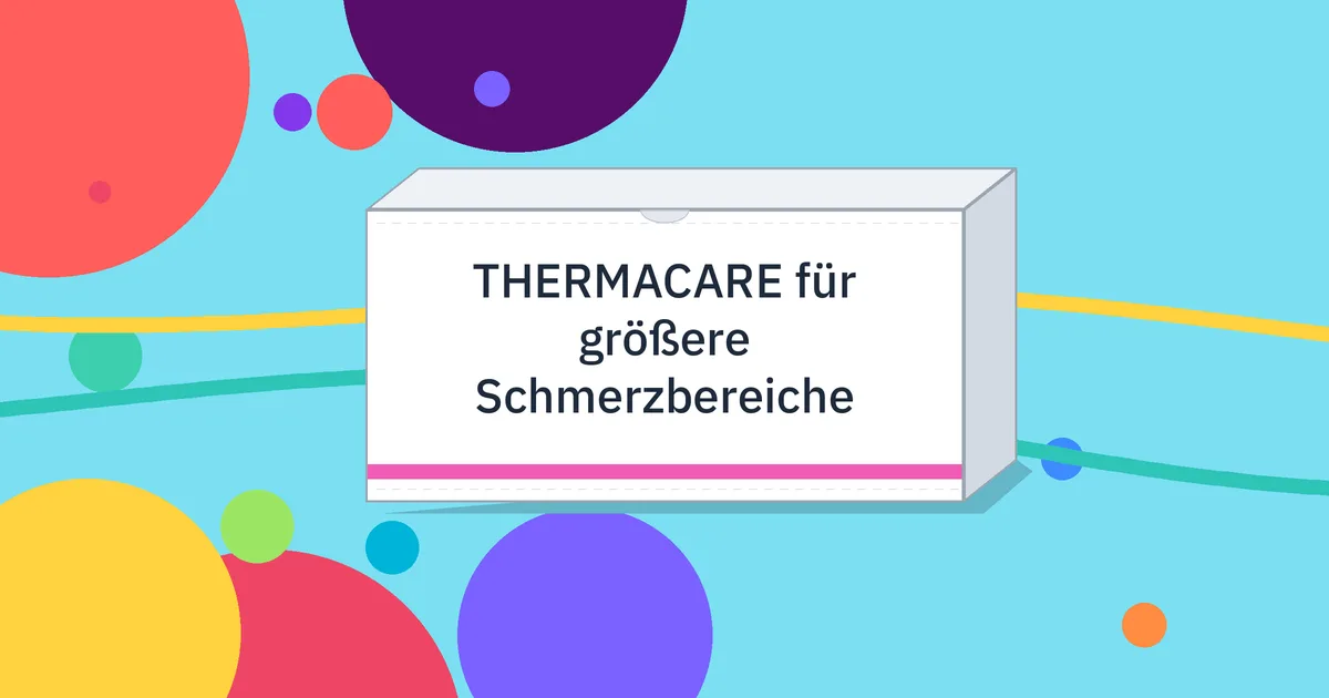 Symbolbild: Packung mit der Aufschrift THERMACARE für größere Schmerzbereiche (PZN 13167262) – Verfügbarkeit und Bezug in Apotheken in Frankfurt am Main