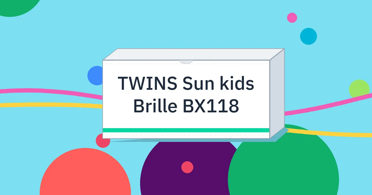 Symbolbild: Packung mit der Aufschrift TWINS Sun kids Brille BX118 (PZN 13344698) – Verfügbarkeit und Bezug in Apotheken in Frankfurt am Main