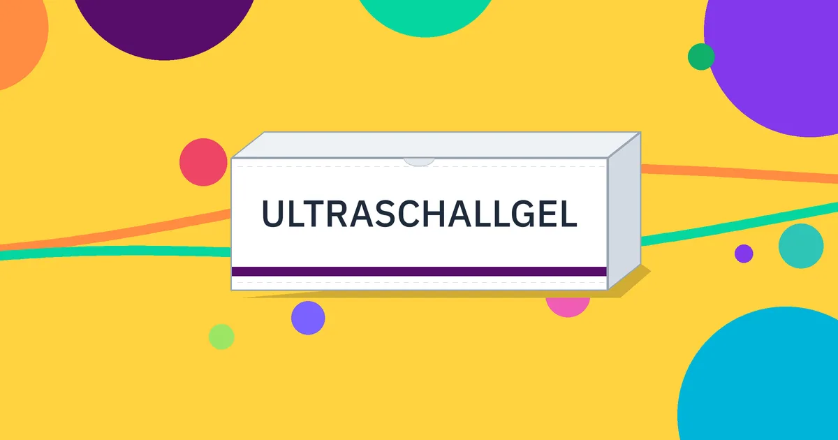 Symbolbild: Packung mit der Aufschrift ULTRASCHALLGEL (PZN 04169457) – Verfügbarkeit und Bezug in Apotheken in Frankfurt am Main