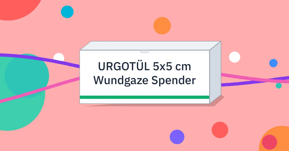 Symbolbild: Packung mit der Aufschrift URGOTÜL 5x5 cm Wundgaze Spender (PZN 19873707) – Verfügbarkeit und Bezug in Apotheken in Frankfurt am Main