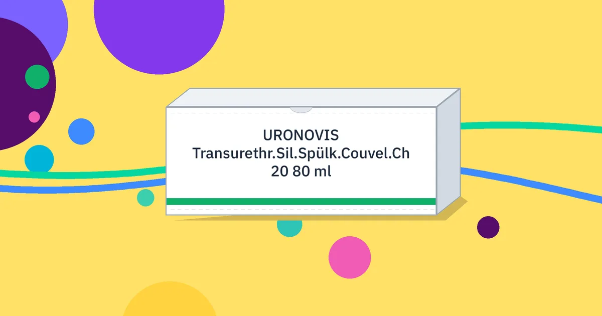 Symbolbild: Packung mit der Aufschrift URONOVIS Transurethr.Sil.Spülk.Couvel.Ch 20 80 ml (PZN 00796128) – Verfügbarkeit und Bezug in Apotheken in Frankfurt am Main