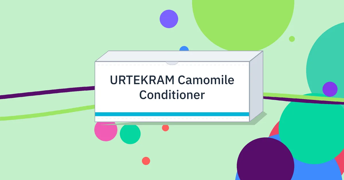 Symbolbild: Packung mit der Aufschrift URTEKRAM Camomile Conditioner (PZN 18820330) – Verfügbarkeit und Bezug in Apotheken in Frankfurt am Main