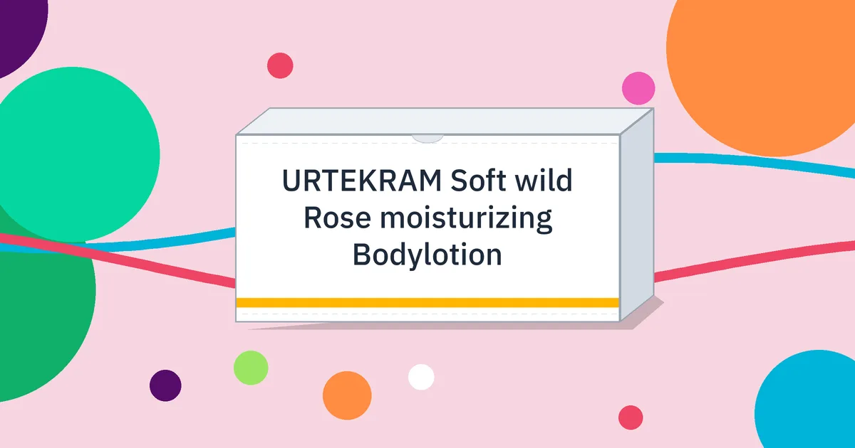 Symbolbild: Packung mit der Aufschrift URTEKRAM Soft wild Rose moisturizing Bodylotion (PZN 19478158) – Verfügbarkeit und Bezug in Apotheken in Frankfurt am Main