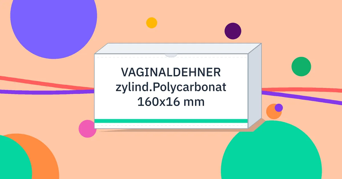 Symbolbild: Packung mit der Aufschrift VAGINALDEHNER zylind.Polycarbonat 160x16 mm (PZN 04022027) – Verfügbarkeit und Bezug in Apotheken in Frankfurt am Main