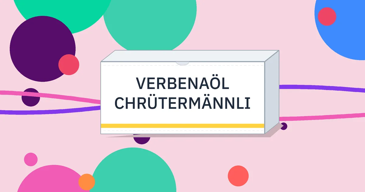 Symbolbild: Packung mit der Aufschrift VERBENAÖL CHRÜTERMÄNNLI (PZN 07197483) – Verfügbarkeit und Bezug in Apotheken in Frankfurt am Main