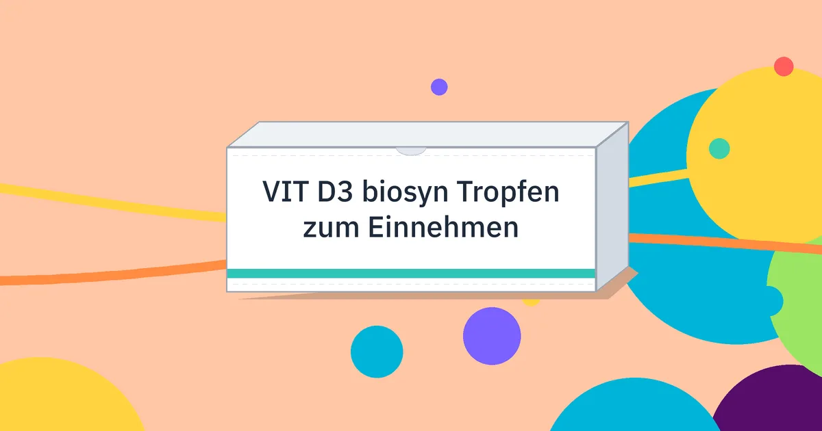 Symbolbild: Packung mit der Aufschrift VIT D3 biosyn Tropfen zum Einnehmen (PZN 12601012) – Verfügbarkeit und Bezug in Apotheken in Frankfurt am Main