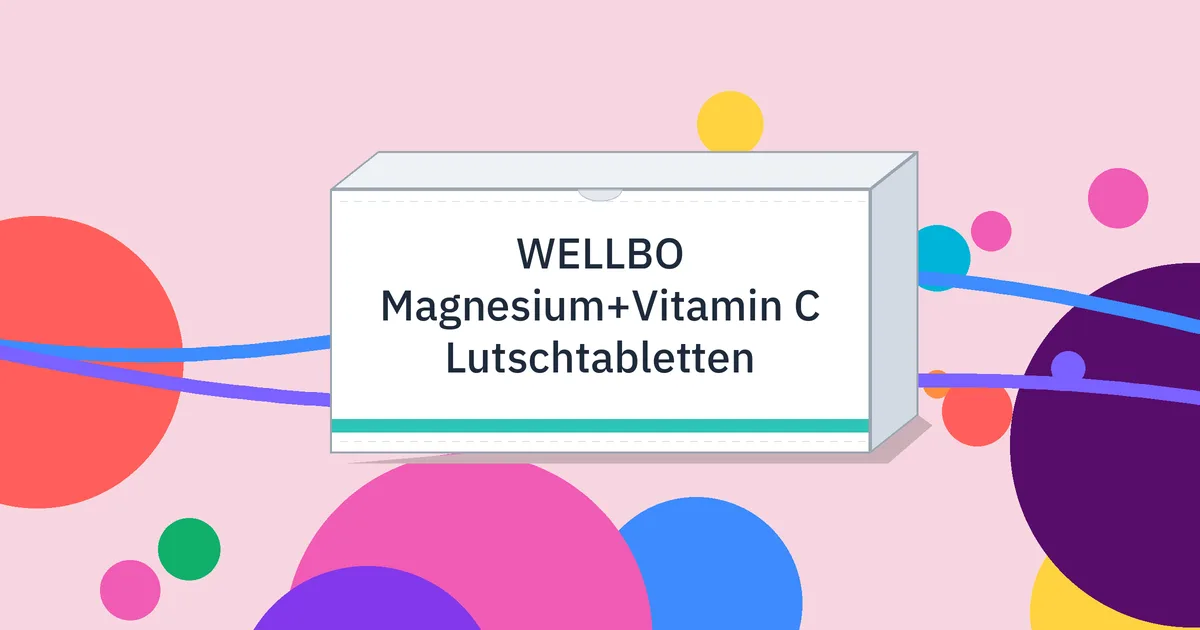 Symbolbild: Packung mit der Aufschrift WELLBO Magnesium+Vitamin C Lutschtabletten (PZN 05024554) – Verfügbarkeit und Bezug in Apotheken in Frankfurt am Main
